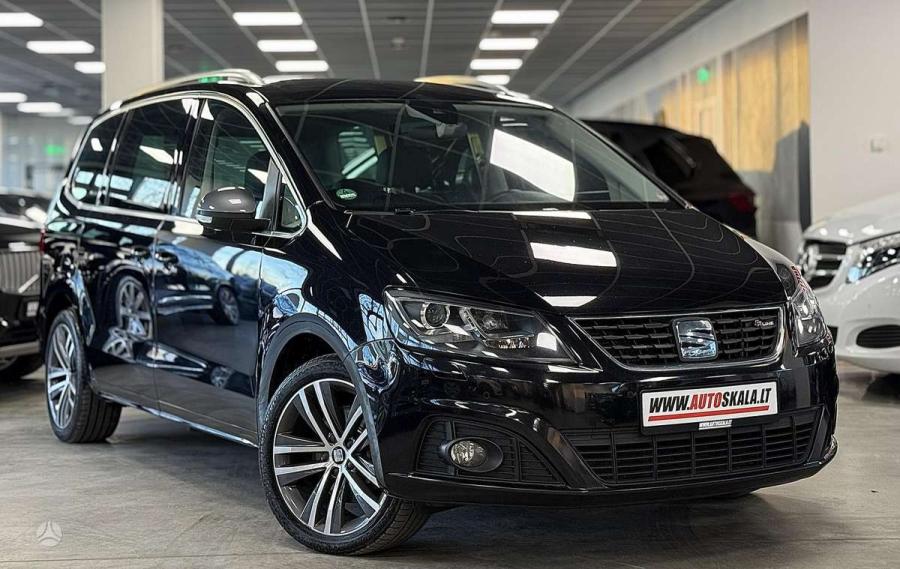 Black SEAT Alhambra 2020 in Klaipeda, with an engine capacity of 1.97 L and mileage of 239 thousand km for 15900 €, photo 1 on AUTOMOTO.COM.LV