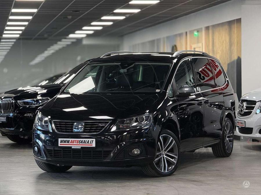 Black SEAT Alhambra 2020 in Klaipeda, with an engine capacity of 1.97 L and mileage of 239 thousand km for 15900 €, photo 4 on AUTOMOTO.COM.LV