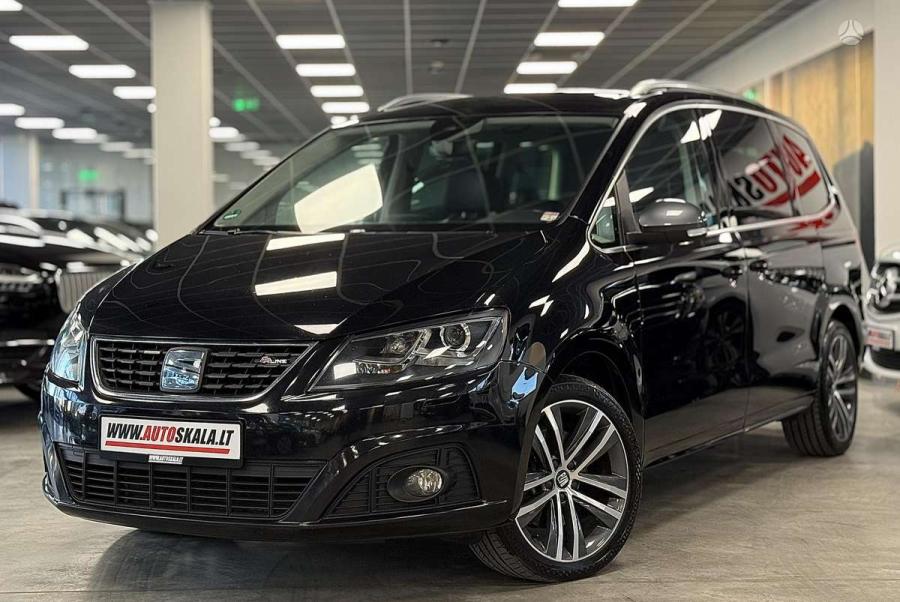 Black SEAT Alhambra 2020 in Klaipeda, with an engine capacity of 1.97 L and mileage of 239 thousand km for 15900 €, photo 31 on AUTOMOTO.COM.LV