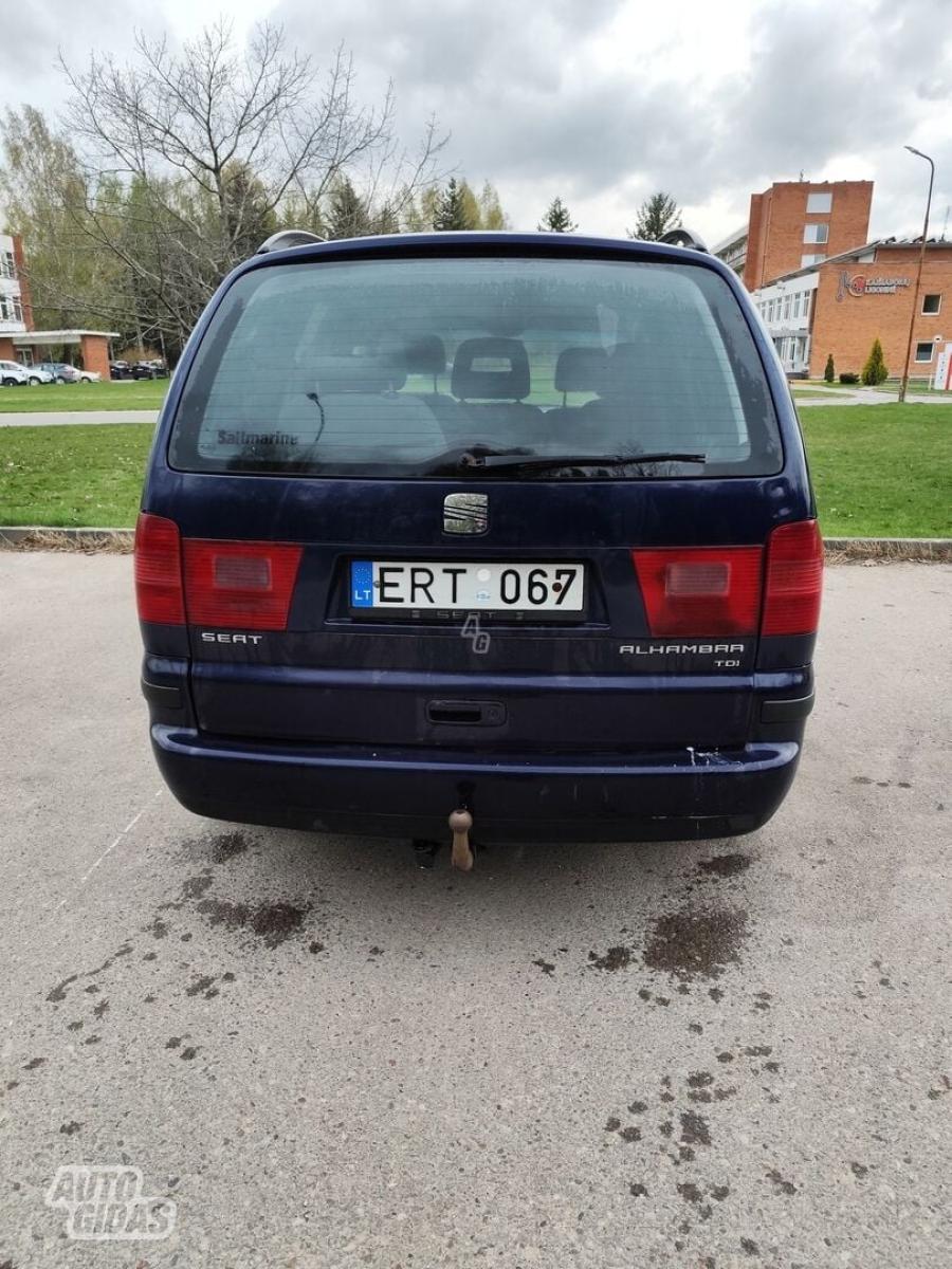 Zils SEAT Alhambra 2001 Kaišiadorys, ar dzinēja tilpumu 1.90 L un nobraukumu 470 tūkst. km par 950 €, foto 3 vietnē AUTOMOTO.COM.LV