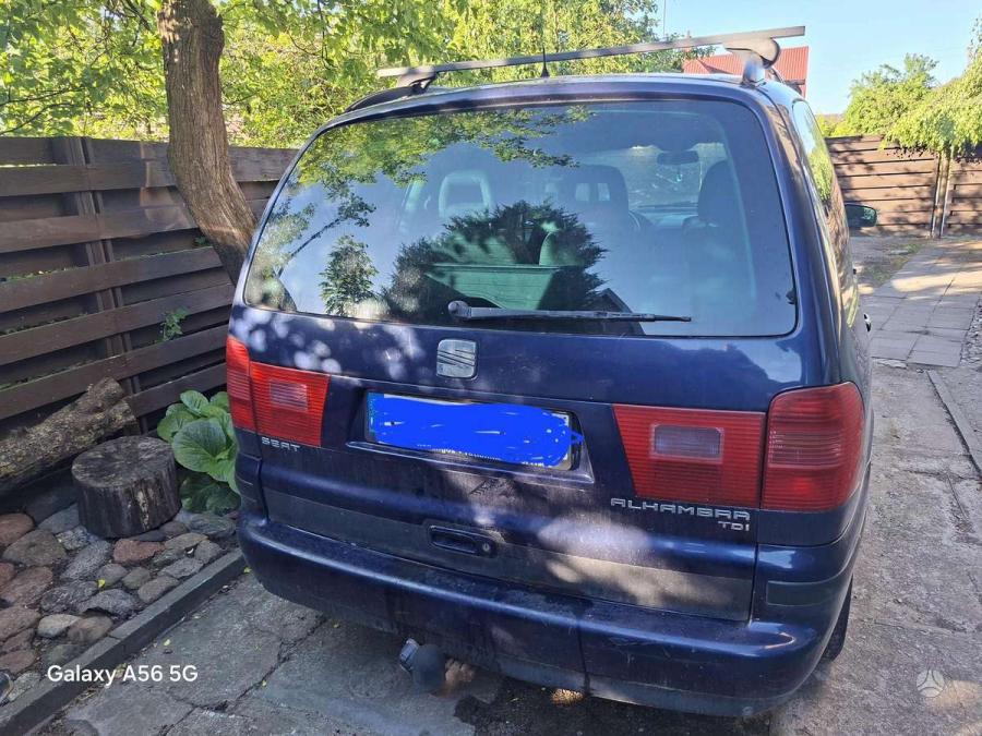 Zils SEAT Alhambra 2002 Marijampole, ar dzinēja tilpumu 1.90 L un nobraukumu 350 tūkst. km par 750 €, foto 4 vietnē AUTOMOTO.COM.LV