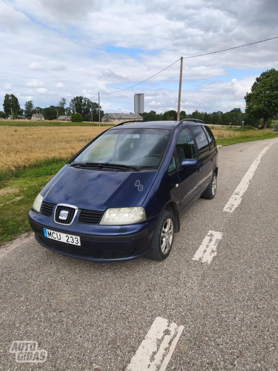 Zils SEAT Alhambra 2003 Prienai, ar dzinēja tilpumu 2.00 L un nobraukumu 327 tūkst. km par 1600 €, foto 1 vietnē AUTOMOTO.COM.LV