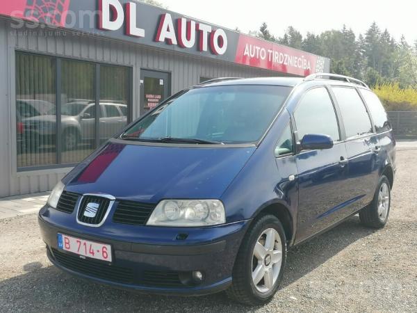 Blue SEAT Alhambra 2004 in Valmiera, with an engine capacity of 1.80 L and mileage of 320 thousand km for 1490 €, photo 1 on AUTOMOTO.COM.LV