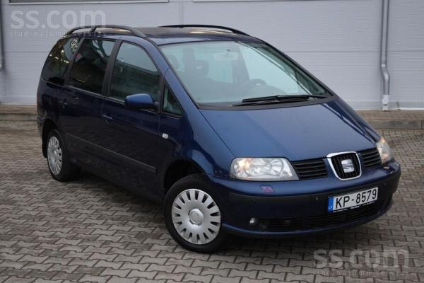 Zils SEAT Alhambra 2006 Rīga, ar dzinēja tilpumu 2.00 L un nobraukumu 0 tūkst. km par 2495 €, foto 2 vietnē AUTOMOTO.COM.LV