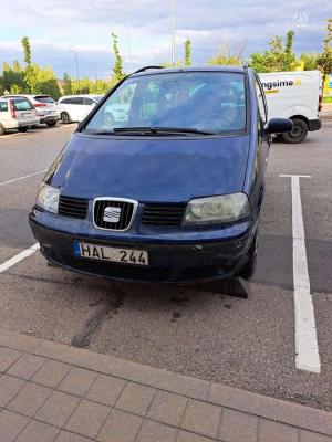 Blue SEAT Alhambra 2007 in Vilnius, with an engine capacity of 2.00 L and mileage of 363 thousand km for 1299 €, photo 7 on AUTOMOTO.COM.LV