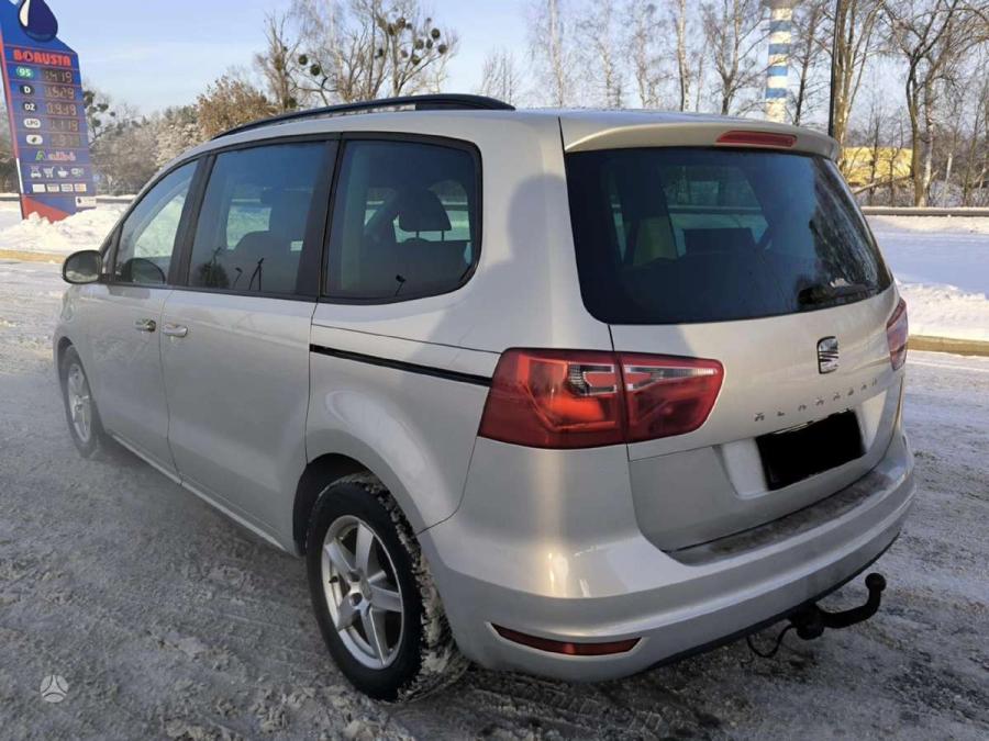 Brūns SEAT Alhambra 2011 Kauņa, ar dzinēja tilpumu 1.97 L un nobraukumu 368 tūkst. km par 6000 €, foto 3 vietnē AUTOMOTO.COM.LV