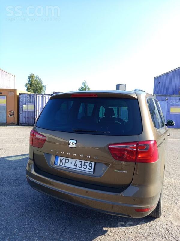 Brown SEAT Alhambra 2011 in Riga, with an engine capacity of 2.00 L and mileage of 254 thousand km for 6700 €, photo 4 on AUTOMOTO.COM.LV