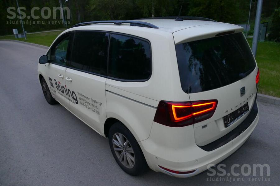 Brown SEAT Alhambra 2018 in Riga, with an engine capacity of 2.00 L and mileage of 0 thousand km for 4300 €, photo 3 on AUTOMOTO.COM.LV