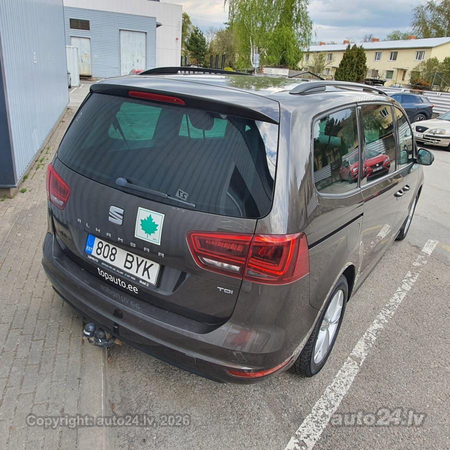 Brown SEAT Alhambra 2018 in Tallinn, with an engine capacity of 2.00 L and mileage of 70 thousand km for 24500 €, photo 5 on AUTOMOTO.COM.LV