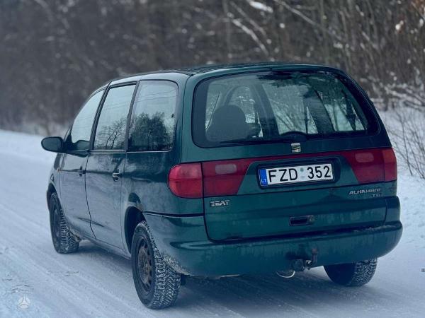 Zaļš SEAT Alhambra 1998 Radviliškis, ar dzinēja tilpumu 1.90 L un nobraukumu 326 tūkst. km par 650 €, foto 6 vietnē AUTOMOTO.COM.LV