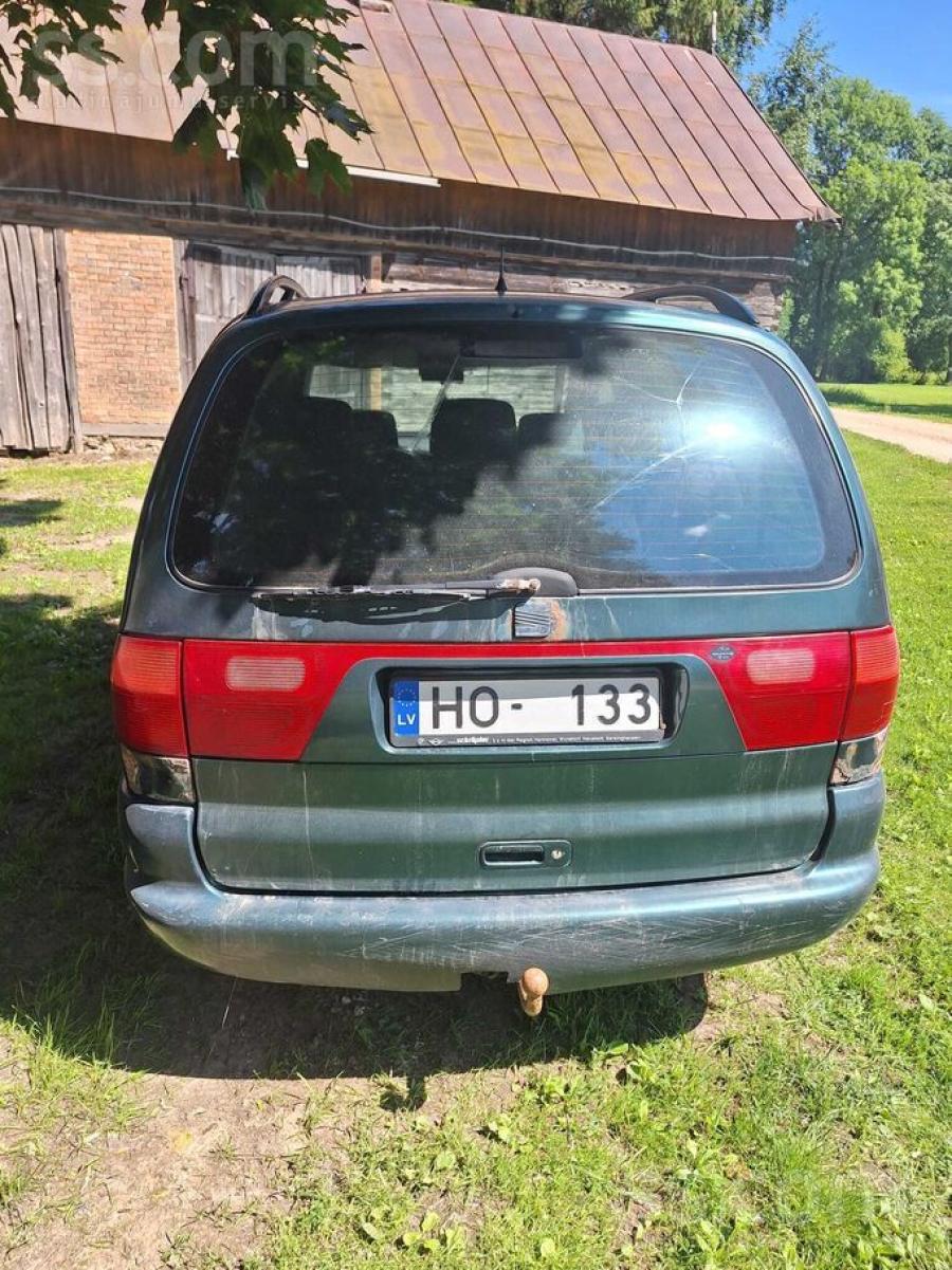 Green SEAT Alhambra 1999 in Jelgava, with an engine capacity of 1.90 L and mileage of 537 thousand km for 655 €, photo 1 on AUTOMOTO.COM.LV