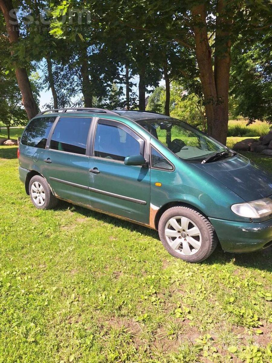Green SEAT Alhambra 1999 in Jelgava, with an engine capacity of 1.90 L and mileage of 537 thousand km for 655 €, photo 6 on AUTOMOTO.COM.LV