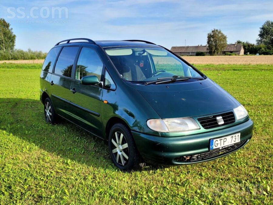 Зеленый Сеат Альхамбра 1999 в Бауска, объемом двигателя 1.90 л и пробегом 435 тыс. км за 490 €, фото 1 на AUTOMOTO.COM.LV
