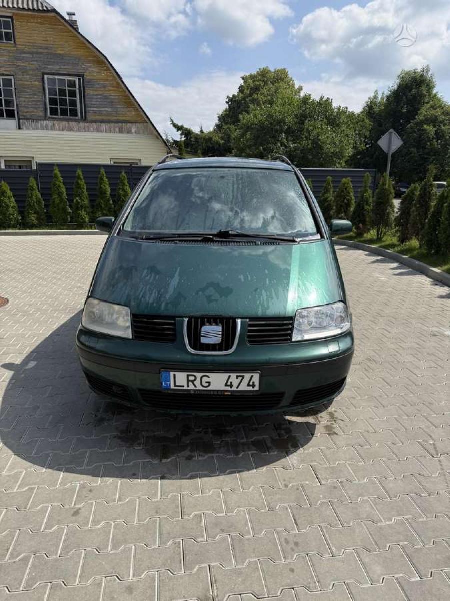 Zaļš SEAT Alhambra 2001 Viļņa, ar dzinēja tilpumu 1.90 L un nobraukumu 414 tūkst. km par 750 €, foto 4 vietnē AUTOMOTO.COM.LV