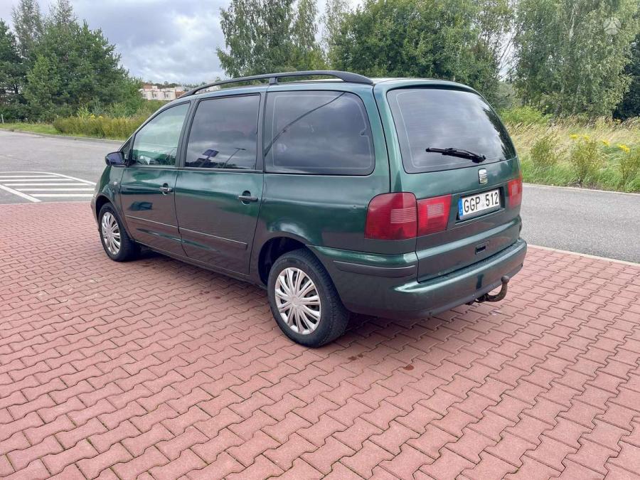 Зеленый Сеат Альхамбра 2001 в Вильнюс, объемом двигателя 1.90 л и пробегом 352 тыс. км за 1500 €, фото 3 на AUTOMOTO.COM.LV