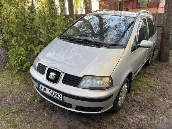 Grey SEAT Alhambra 2000 in Riga, with an engine capacity of 1.90 L and mileage of 330 thousand km for 2999 €, photo 1 on AUTOMOTO.COM.LV