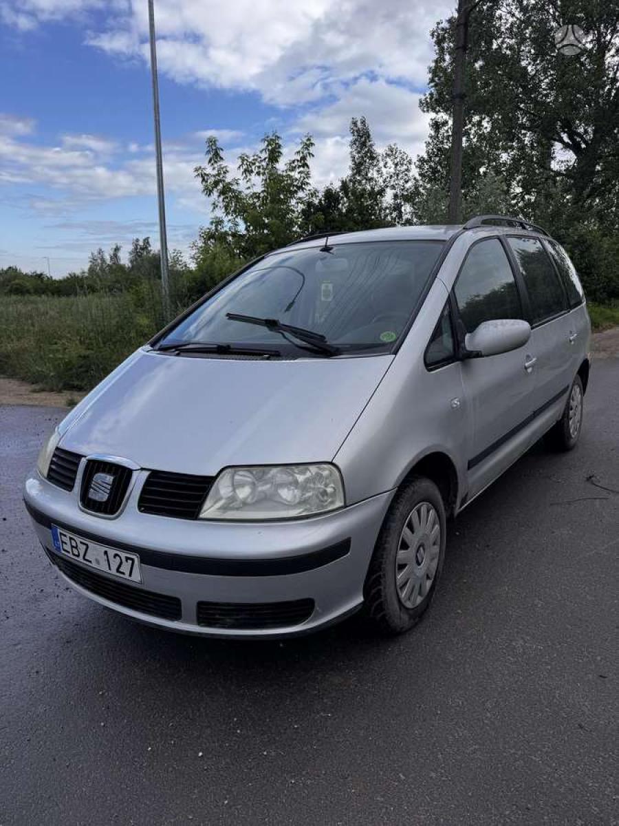 Pelēks SEAT Alhambra 2001 Vilkaviškis, ar dzinēja tilpumu 1.98 L un nobraukumu 333 tūkst. km par 850 €, foto 1 vietnē AUTOMOTO.COM.LV