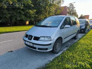 Grey SEAT Alhambra 2001 in Jelgava, with an engine capacity of 1.90 L and mileage of 378 thousand km for 350 €, photo  on AUTOMOTO.COM.LV