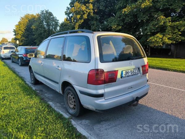 Grey SEAT Alhambra 2001 in Jelgava, with an engine capacity of 1.90 L and mileage of 378 thousand km for 350 €, photo 7 on AUTOMOTO.COM.LV