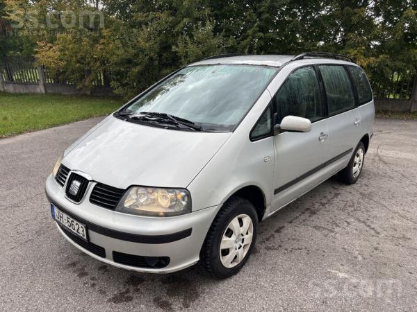 Pelēks SEAT Alhambra 2001 Dobele, ar dzinēja tilpumu 1.90 L un nobraukumu 360 tūkst. km par 1550 €, foto 1 vietnē AUTOMOTO.COM.LV