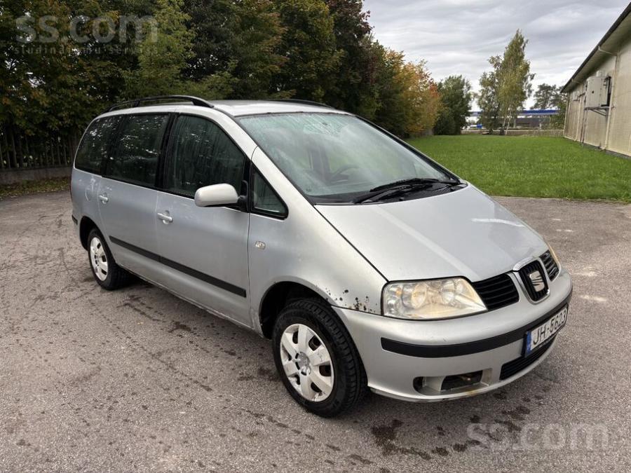Pelēks SEAT Alhambra 2001 Dobele, ar dzinēja tilpumu 1.90 L un nobraukumu 360 tūkst. km par 1550 €, foto 3 vietnē AUTOMOTO.COM.LV