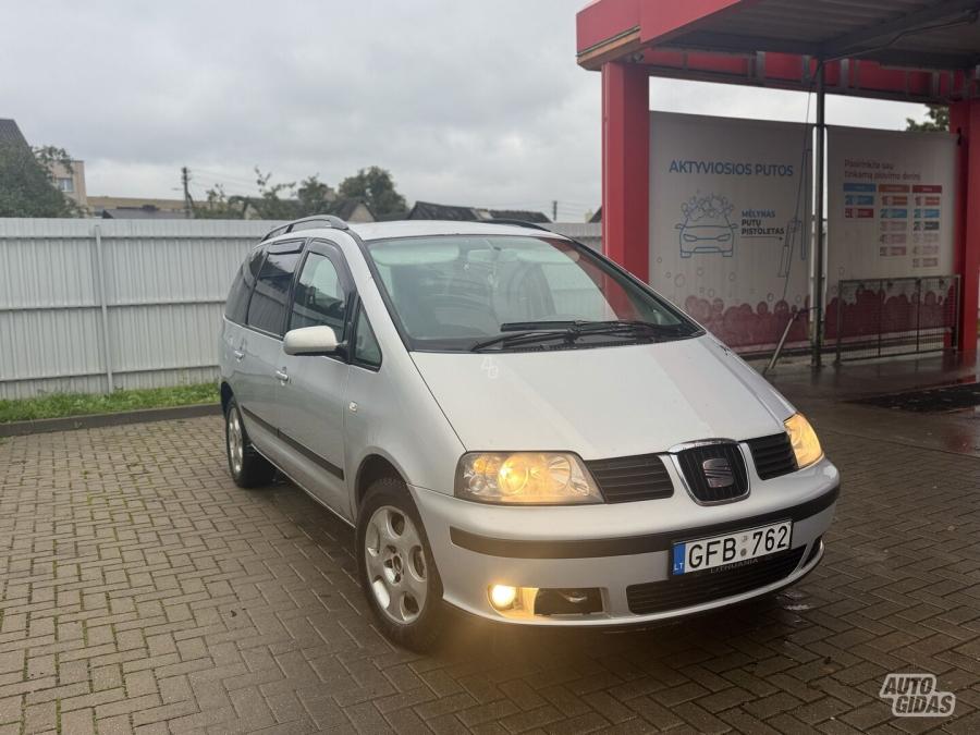 Pelēks SEAT Alhambra 2001 Viļņa, ar dzinēja tilpumu 1.90 L un nobraukumu 0 tūkst. km par 2000 €, foto 1 vietnē AUTOMOTO.COM.LV
