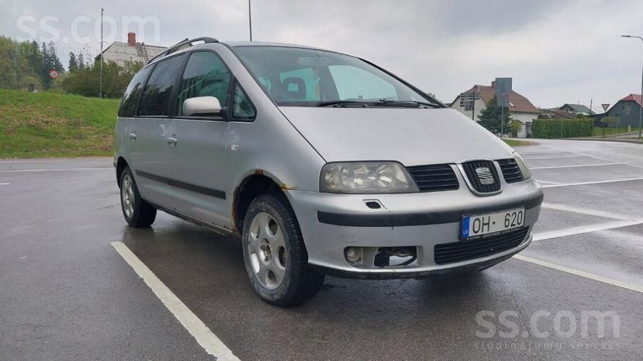 Серый Сеат Альхамбра 2002 в Алуксне, объемом двигателя 1.90 л и пробегом 0 тыс. км за 790 €, фото 3 на AUTOMOTO.COM.LV