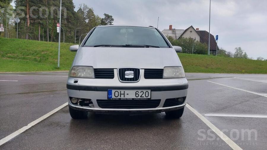 Серый Сеат Альхамбра 2002 в Алуксне, объемом двигателя 1.90 л и пробегом 0 тыс. км за 790 €, фото 4 на AUTOMOTO.COM.LV