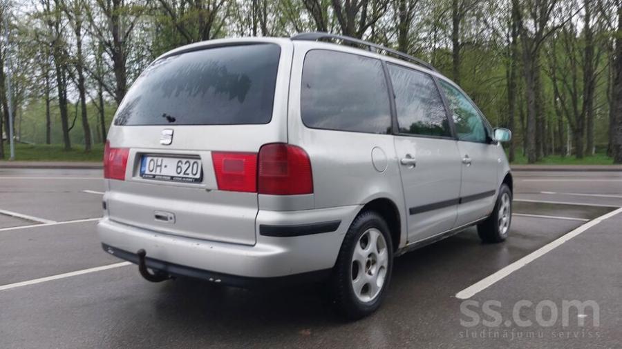 Серый Сеат Альхамбра 2002 в Алуксне, объемом двигателя 1.90 л и пробегом 0 тыс. км за 790 €, фото 6 на AUTOMOTO.COM.LV
