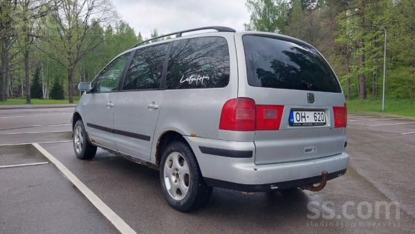 Серый Сеат Альхамбра 2002 в Алуксне, объемом двигателя 1.90 л и пробегом 0 тыс. км за 790 €, фото 6 на AUTOMOTO.COM.LV