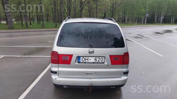 Серый Сеат Альхамбра 2002 в Алуксне, объемом двигателя 1.90 л и пробегом 0 тыс. км за 790 €, фото 8 на AUTOMOTO.COM.LV