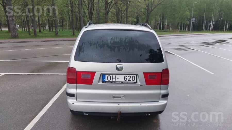 Серый Сеат Альхамбра 2002 в Алуксне, объемом двигателя 1.90 л и пробегом 0 тыс. км за 790 €, фото 9 на AUTOMOTO.COM.LV