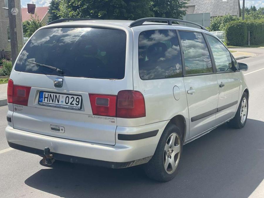 Pelēks SEAT Alhambra 2002 Molėtai, ar dzinēja tilpumu 1.90 L un nobraukumu 332 tūkst. km par 980 €, foto 5 vietnē AUTOMOTO.COM.LV