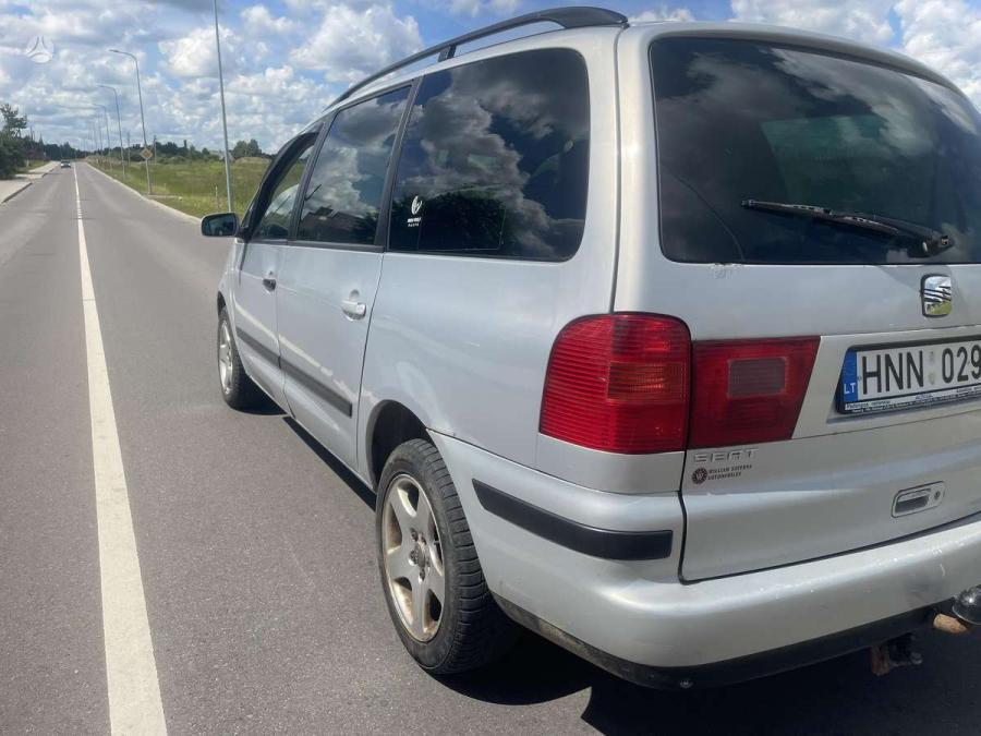 Pelēks SEAT Alhambra 2002 Molėtai, ar dzinēja tilpumu 1.90 L un nobraukumu 332 tūkst. km par 980 €, foto 7 vietnē AUTOMOTO.COM.LV