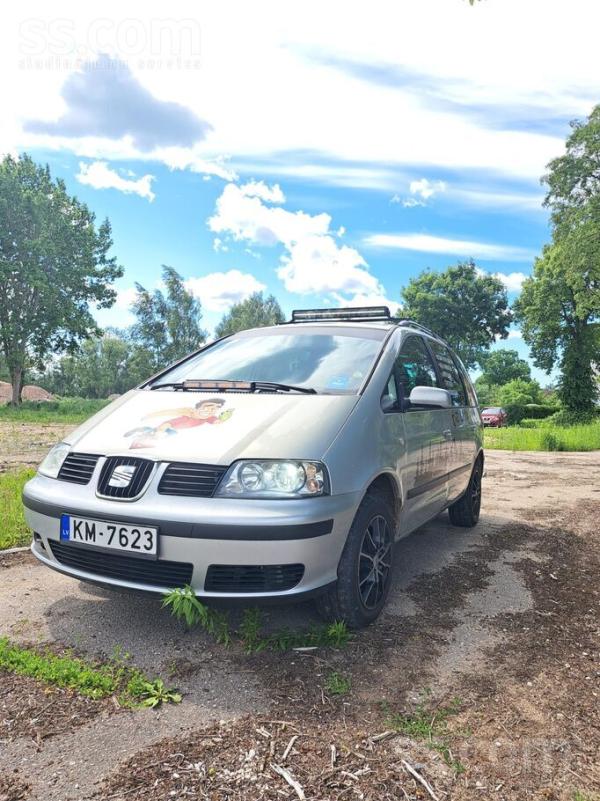 Pelēks SEAT Alhambra 2003 Kuldīga, ar dzinēja tilpumu 1.90 L un nobraukumu 317 tūkst. km par 1400 €, foto 1 vietnē AUTOMOTO.COM.LV