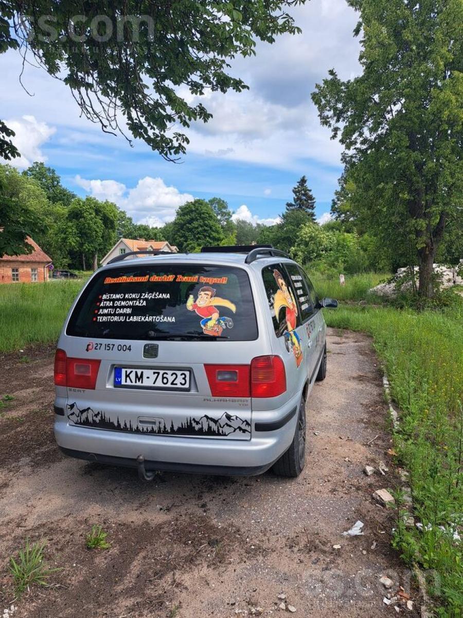 Pelēks SEAT Alhambra 2003 Kuldīga, ar dzinēja tilpumu 1.90 L un nobraukumu 317 tūkst. km par 1400 €, foto 5 vietnē AUTOMOTO.COM.LV