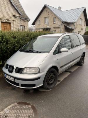 Pelēks SEAT Alhambra 2003 Kauņa, ar dzinēja tilpumu 1.90 L un nobraukumu 489 tūkst. km par 750 €, foto  vietnē AUTOMOTO.COM.LV