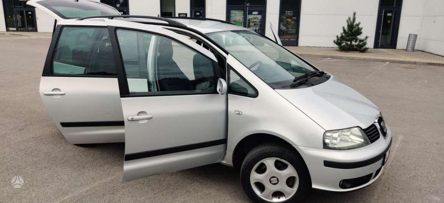 Pelēks SEAT Alhambra 2003 Kauņa, ar dzinēja tilpumu 1.90 L un nobraukumu 311 tūkst. km par 1390 €, foto 3 vietnē AUTOMOTO.COM.LV