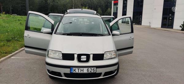 Grey SEAT Alhambra 2003 in Kaunas, with an engine capacity of 1.90 L and mileage of 311 thousand km for 1390 €, photo 5 on AUTOMOTO.COM.LV