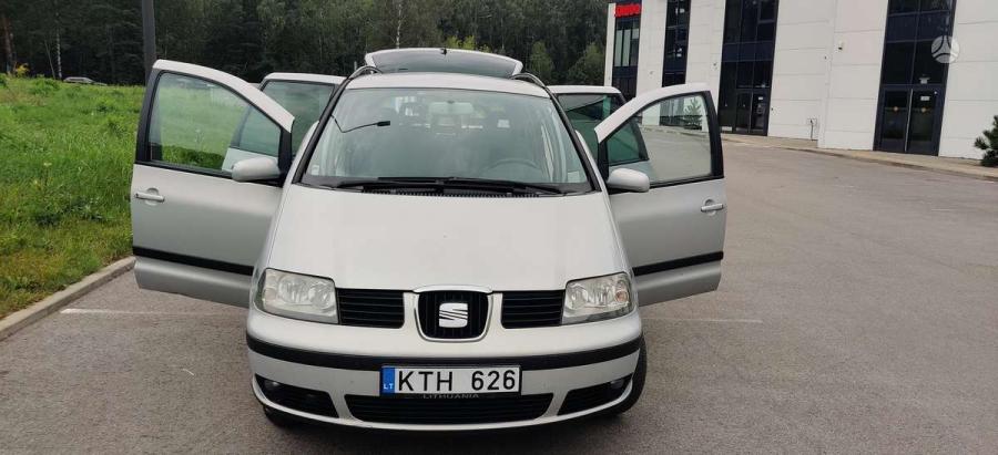 Pelēks SEAT Alhambra 2003 Kauņa, ar dzinēja tilpumu 1.90 L un nobraukumu 311 tūkst. km par 1390 €, foto 5 vietnē AUTOMOTO.COM.LV