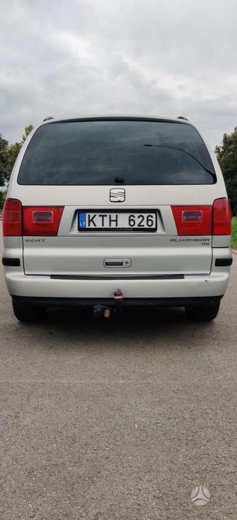 Pelēks SEAT Alhambra 2003 Kauņa, ar dzinēja tilpumu 1.90 L un nobraukumu 311 tūkst. km par 1390 €, foto 17 vietnē AUTOMOTO.COM.LV