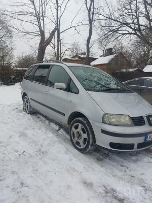 Grey SEAT Alhambra 2004 in Riga, with an engine capacity of 2.00 L and mileage of 261 thousand km for 990 €, photo 6 on AUTOMOTO.COM.LV