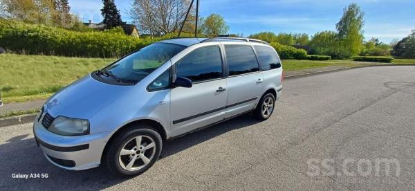 Grey SEAT Alhambra 2005 in Ventspils, with an engine capacity of 1.90 L and mileage of 442 thousand km for 8700 €, photo 1 on AUTOMOTO.COM.LV