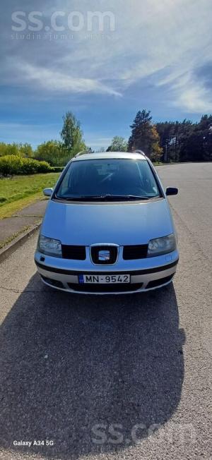 Grey SEAT Alhambra 2005 in Ventspils, with an engine capacity of 1.90 L and mileage of 442 thousand km for 8700 €, photo 13 on AUTOMOTO.COM.LV