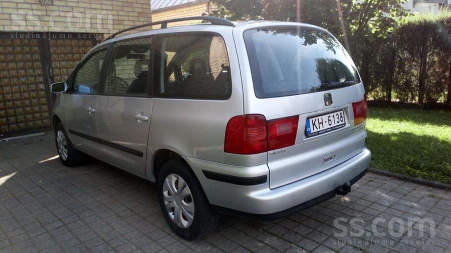 Grey SEAT Alhambra 2005 in Riga, with an engine capacity of 1.90 L and mileage of 312 thousand km for 1600 €, photo 1 on AUTOMOTO.COM.LV