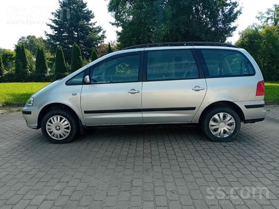 Grey SEAT Alhambra 2005 in Riga, with an engine capacity of 1.90 L and mileage of 312 thousand km for 1600 €, photo 3 on AUTOMOTO.COM.LV