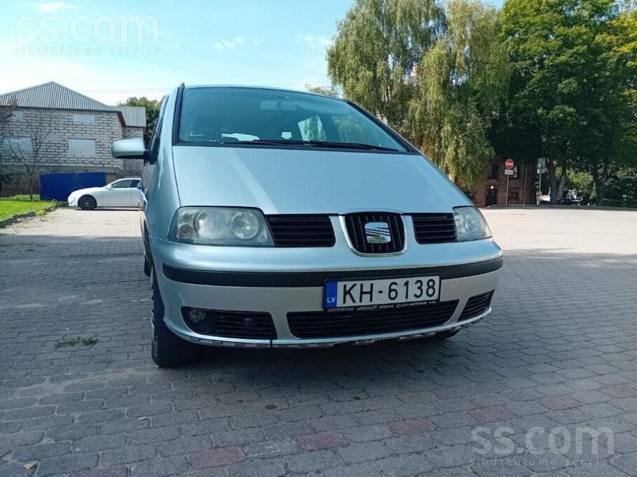 Grey SEAT Alhambra 2005 in Riga, with an engine capacity of 1.90 L and mileage of 312 thousand km for 1600 €, photo 5 on AUTOMOTO.COM.LV