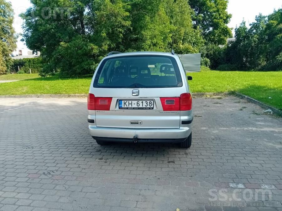 Grey SEAT Alhambra 2005 in Riga, with an engine capacity of 1.90 L and mileage of 312 thousand km for 1600 €, photo 7 on AUTOMOTO.COM.LV