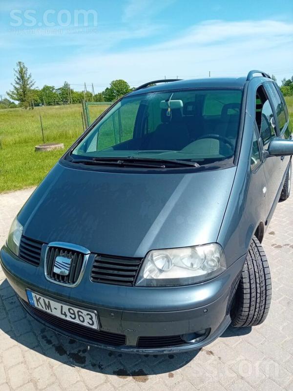 Pelēks SEAT Alhambra 2006 Balvi, ar dzinēja tilpumu 1.90 L un nobraukumu 367 tūkst. km par 2500 €, foto 2 vietnē AUTOMOTO.COM.LV
