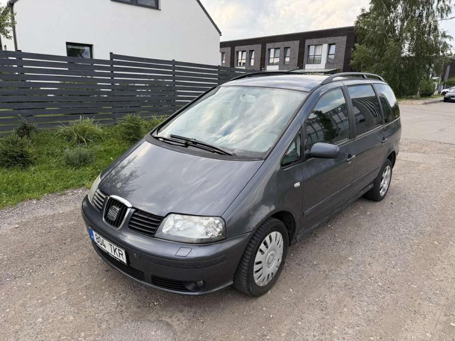 Pelēks SEAT Alhambra 2006 Viļņa, ar dzinēja tilpumu 1.97 L un nobraukumu 395 tūkst. km par 999 €, foto 1 vietnē AUTOMOTO.COM.LV
